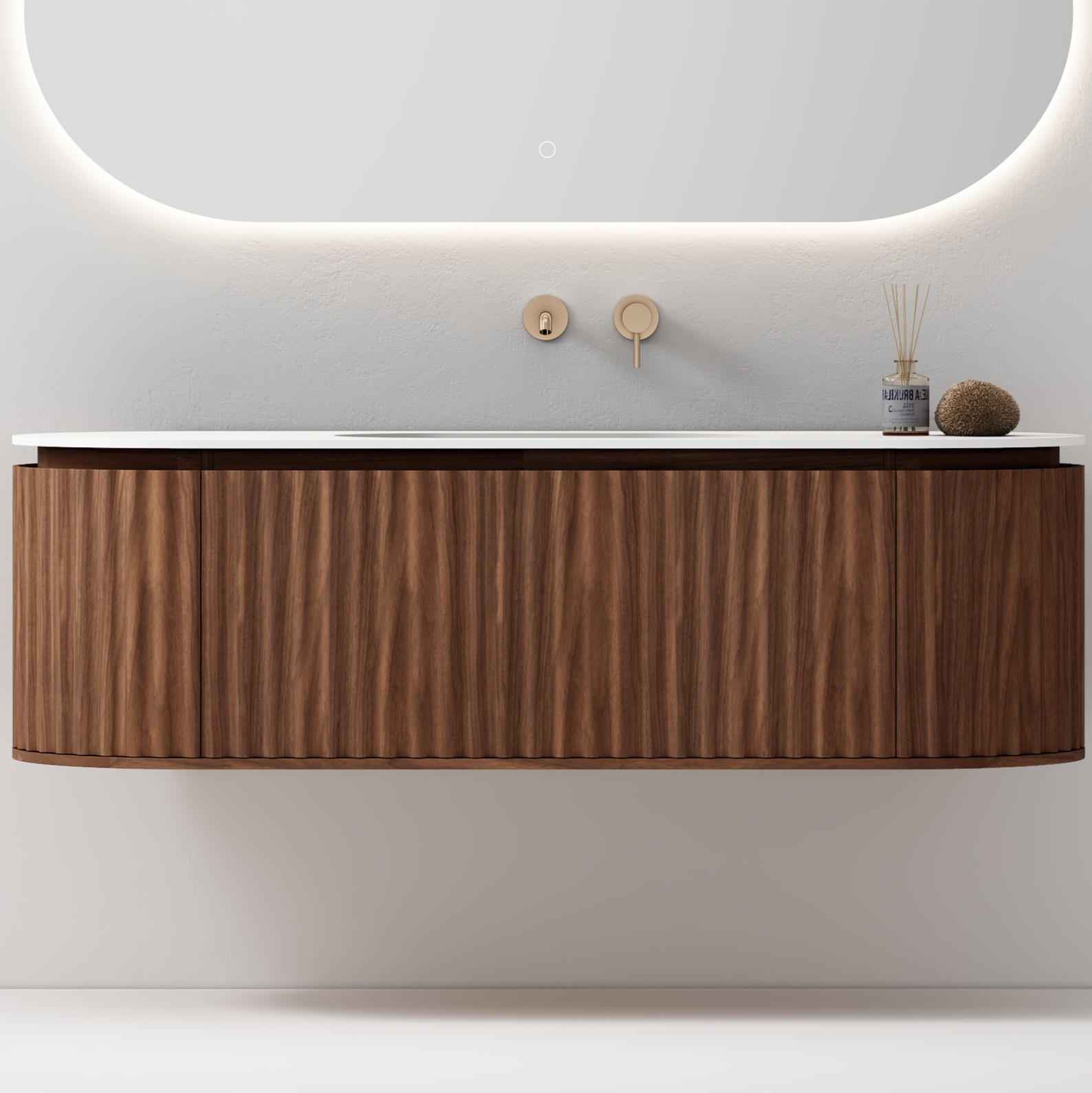 Nordic shape 150 med servant u/speil – Nygaard Bad