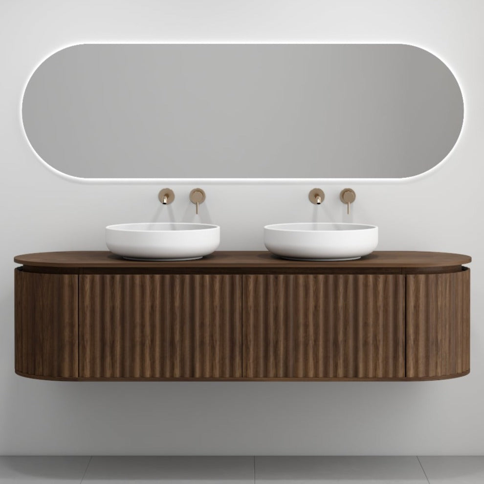 Nordic shape 180 cm m/benkeplate & 2 bolleservanter – Nygaard Bad