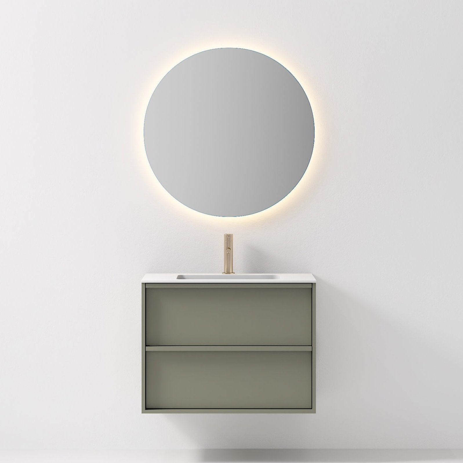 Nordic frame 80 skogsgrønn m/servant & speil – Nygaard Bad