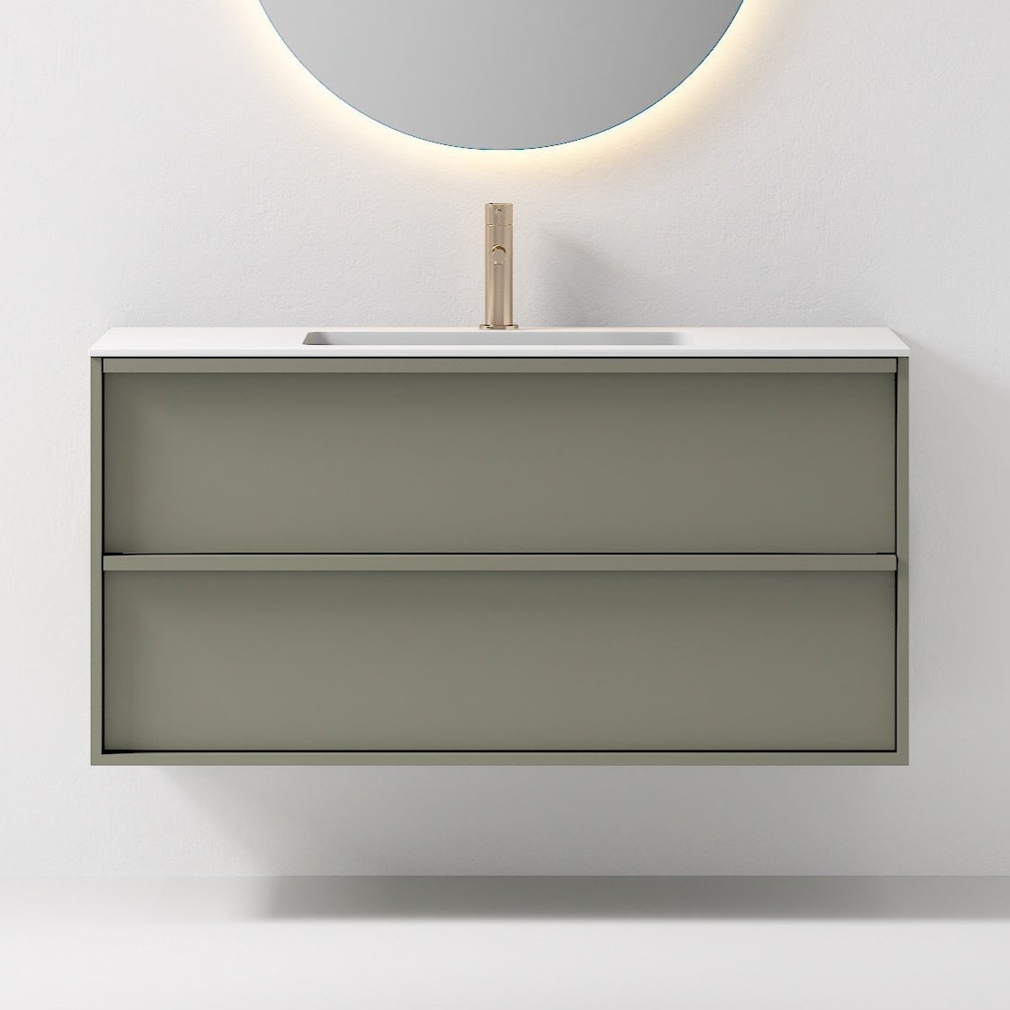 Nordic frame 100 skogsgrønn m/servant UTEN/speil – Nygaard Bad