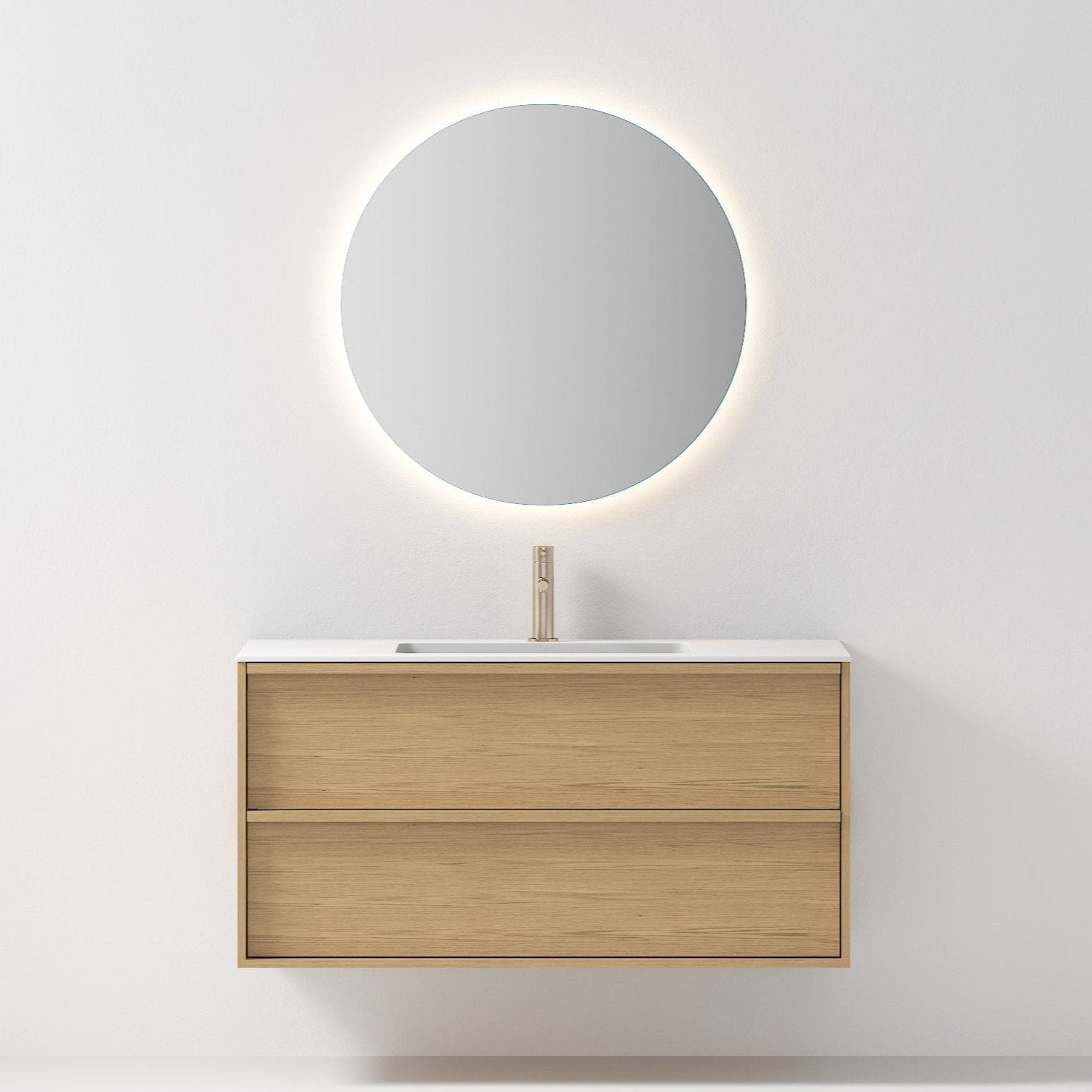 Nordic frame 120 eik m/servant & speil – Nygaard Bad