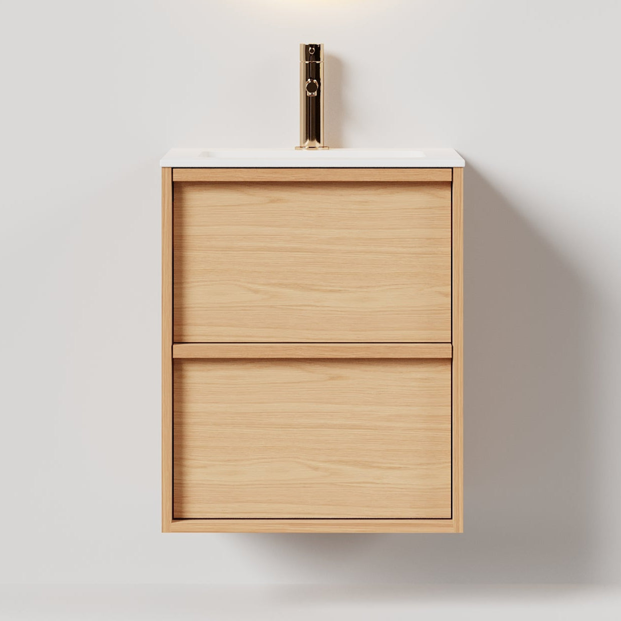 Nordic frame 50 eik m/servant UTEN/speil V2 – Nygaard Bad