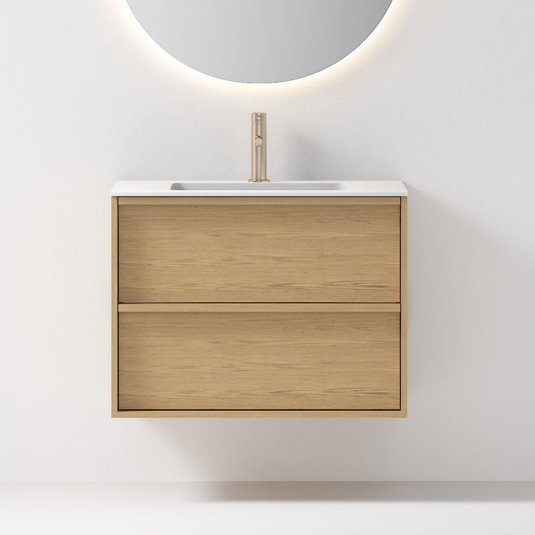 Nordic frame 80 eik m/servant UTEN/speil V1 – Nygaard Bad