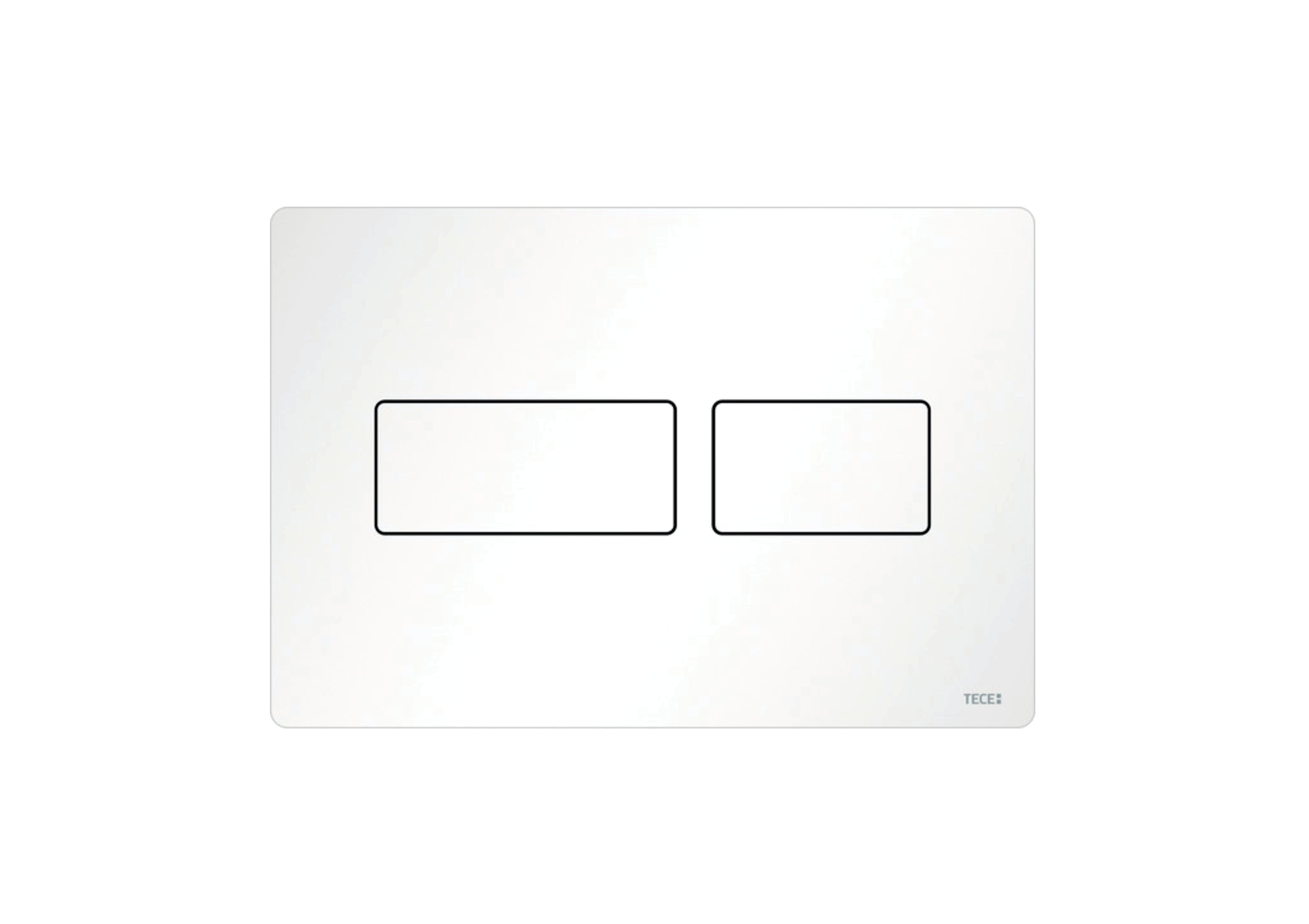 Tece Solid trykknapp hvit matt – Nygaard Bad